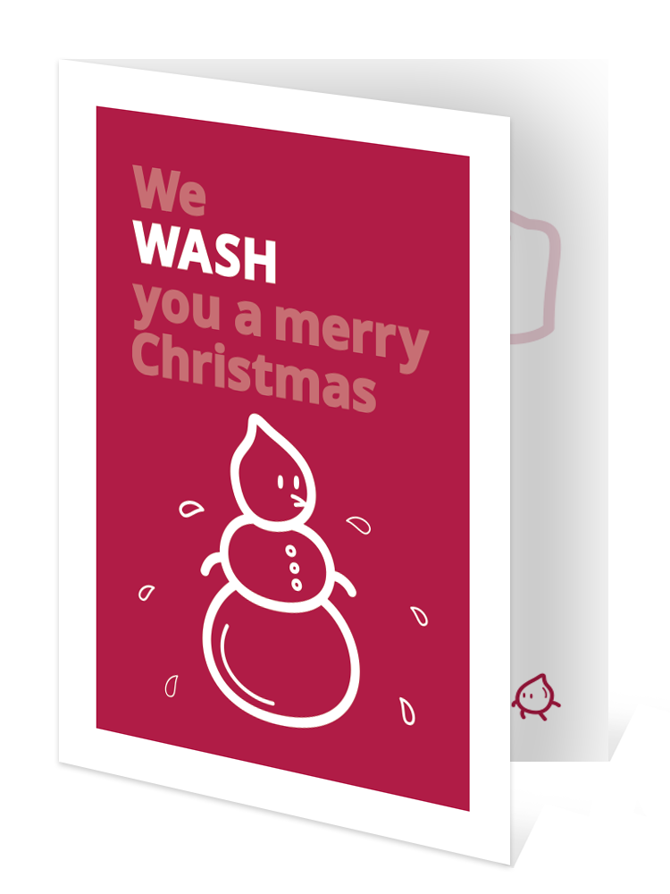 You can help build a simple handwashing station (Christmas - illustrat ...
