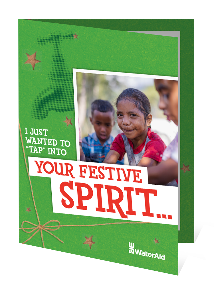 You can help buy a water tap (Christmas card) – WaterAid - Gifts for Life